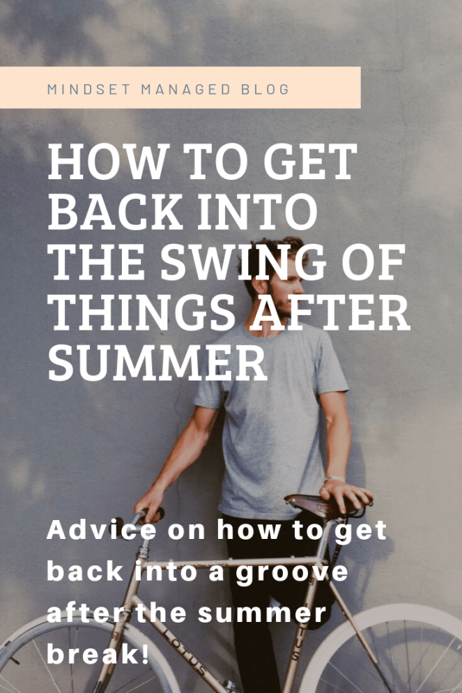 Getting Back into the Swing of Things: Back to School Advice – S. R ...
