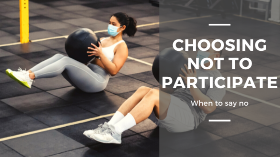 Choosing not to participate – S. R. Crawford