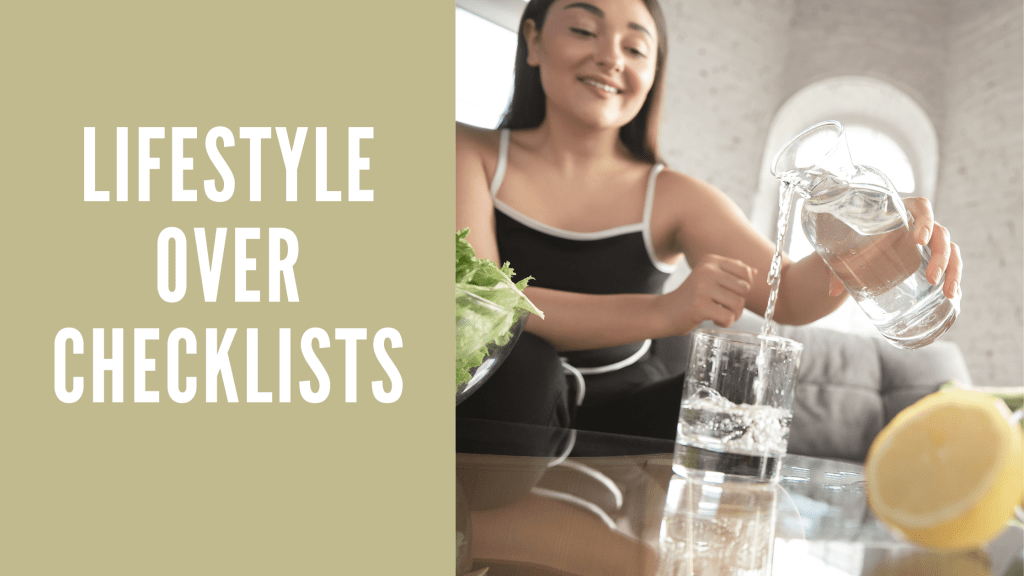 How to have a healthy lifestyle not just a checklist of habits – S. R ...