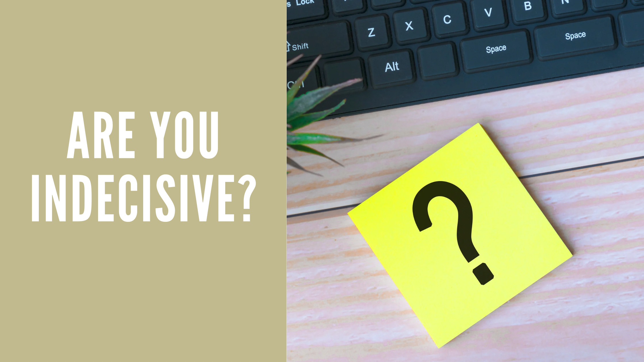What Causes Indecision? – S. R. Crawford